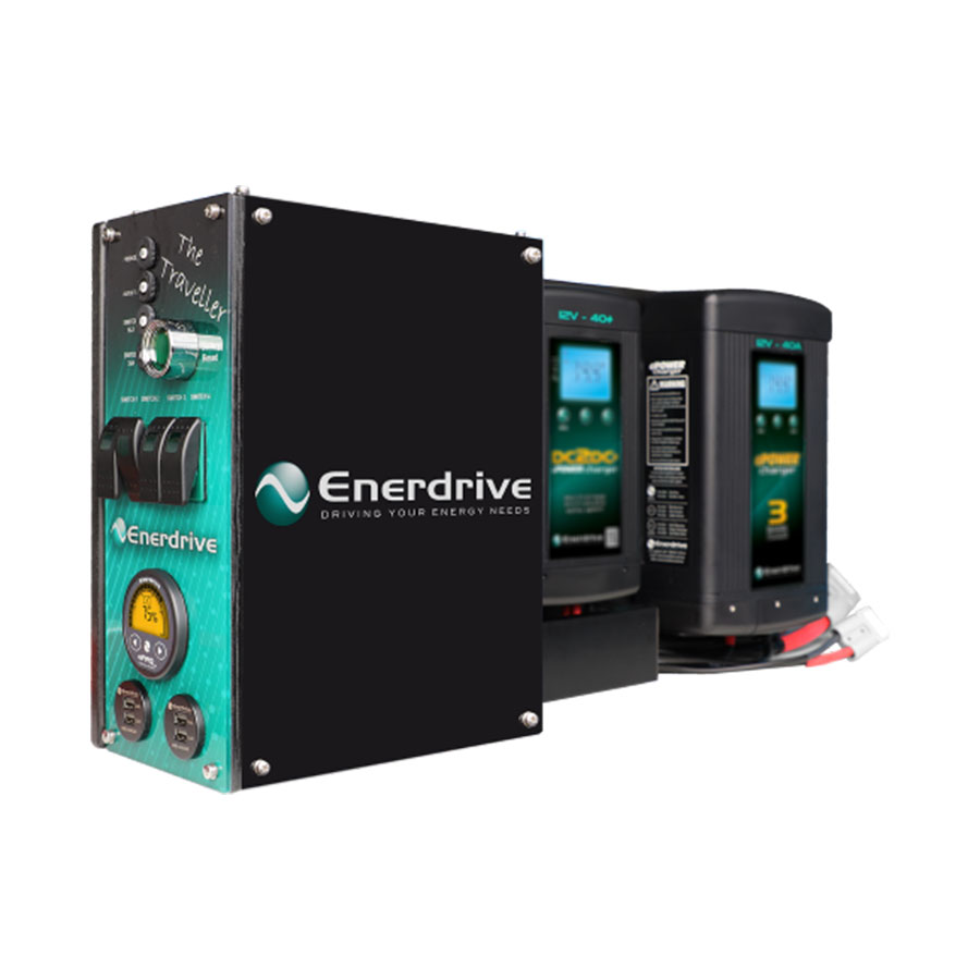 Enerdrive Traveller System with 40 AC Charger, 40 DC-DC Charger ...