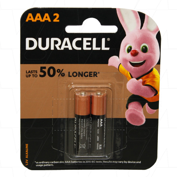 DURACELL AAA CELL - 2 PACK-Forbes Batteries Toowoomba