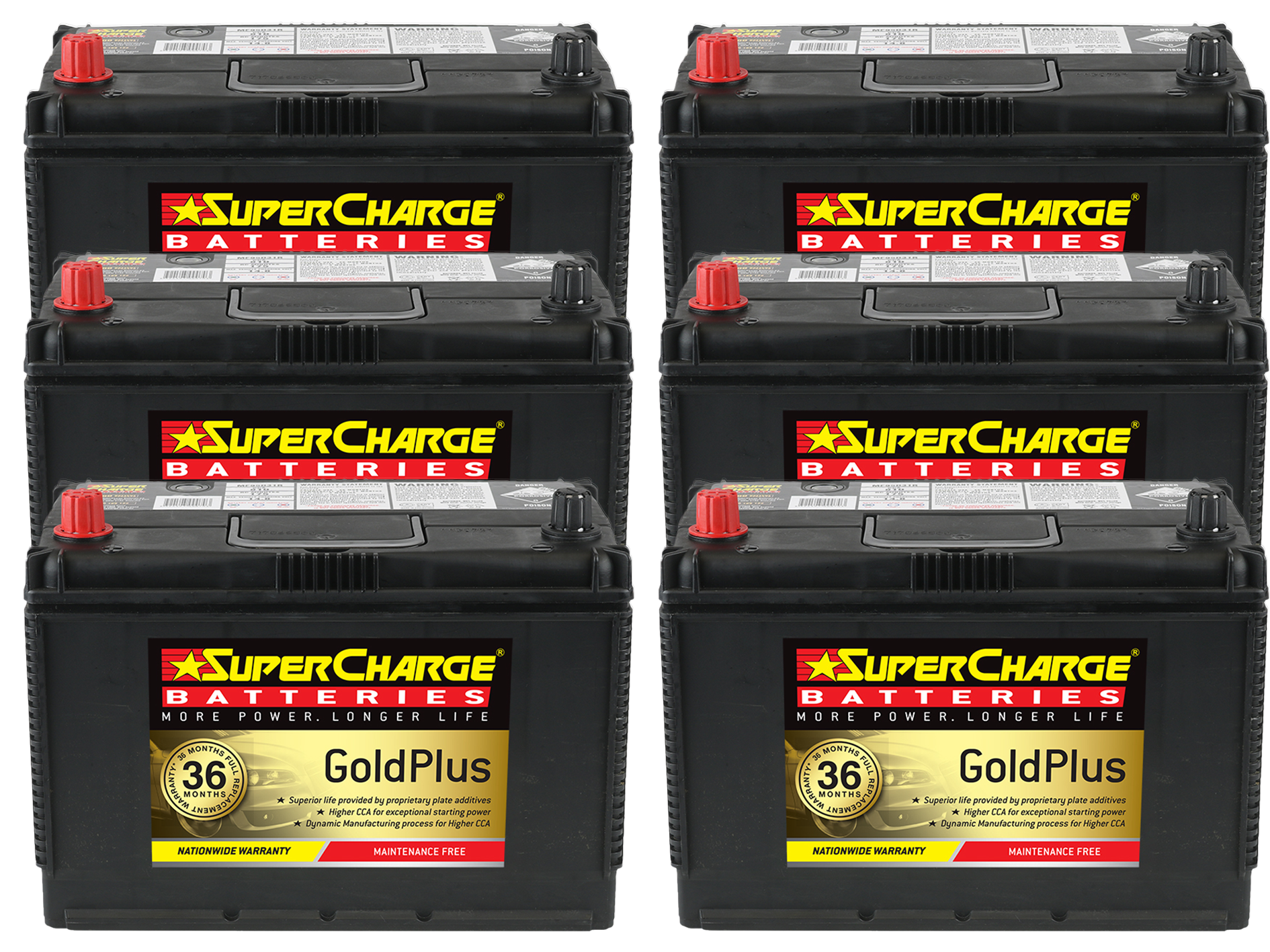 SUPERCHARGE GOLD MF95D31R (N70ZZ) x 6 - Forbes Batteries and ...