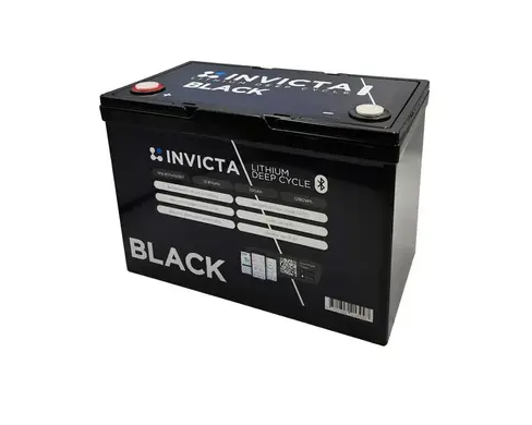 INVICTA BLACK 12V 100AH LIFEPO4 W/ BLUETOOTH - Forbes Batteries and ...
