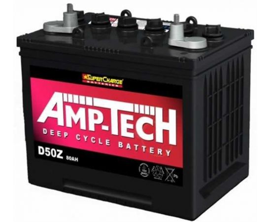 AMPTECH 80AH DEEP CYCLE BATTERY-Forbes Batteries Toowoomba